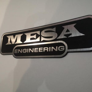 Mesa Engineering Logo Silver 190.5 Mm - 7.5" - Etsy
