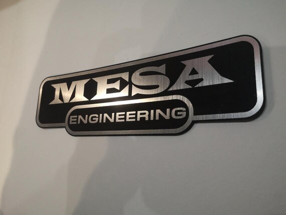 Mesa Engineering Logo Silver 190.5 Mm 7.5 - Etsy