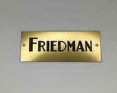 FRIEDMAN Logo Golden Black Letters 150 Mm 5.9 - Etsy