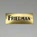 FRIEDMAN Logo Golden Black Letters 150 Mm - 5.9" - Etsy