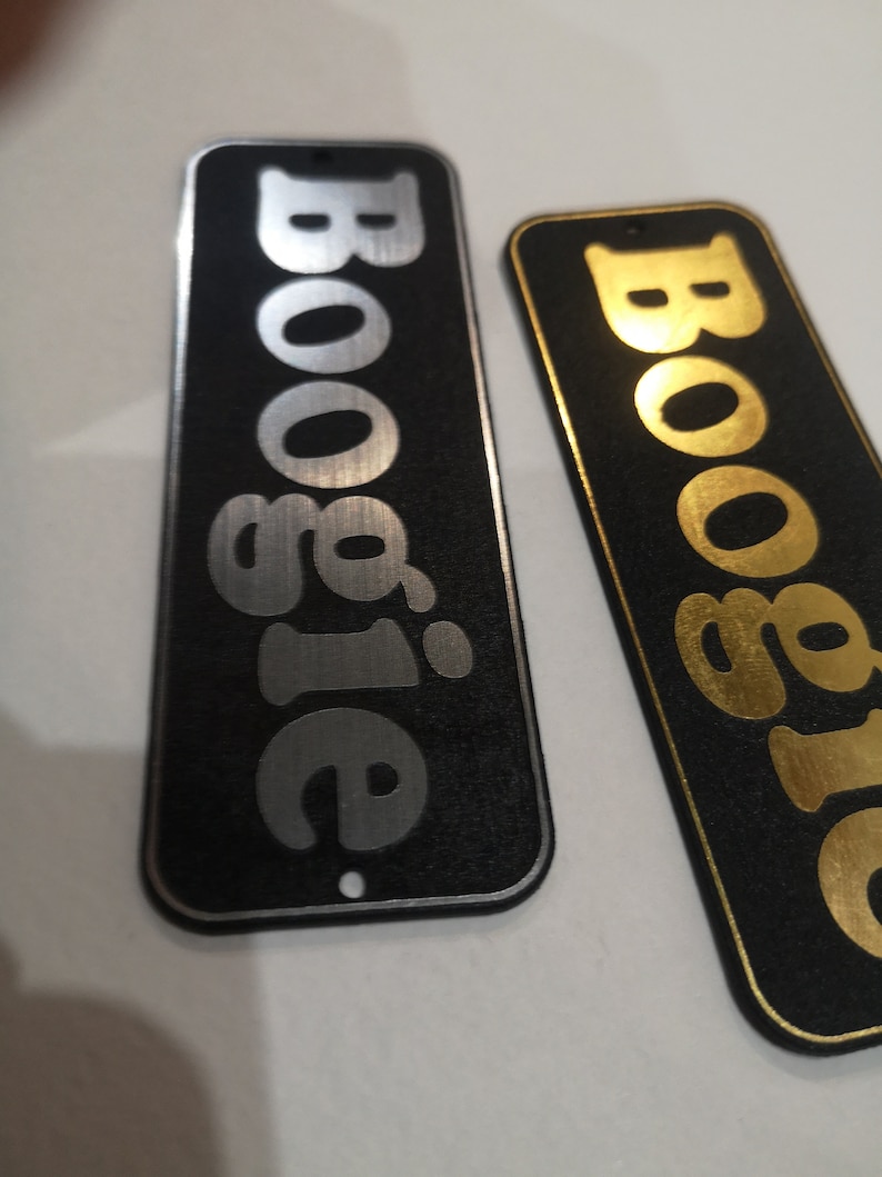 Boogie Logo Silver 108 Mm - 4.2" - Etsy