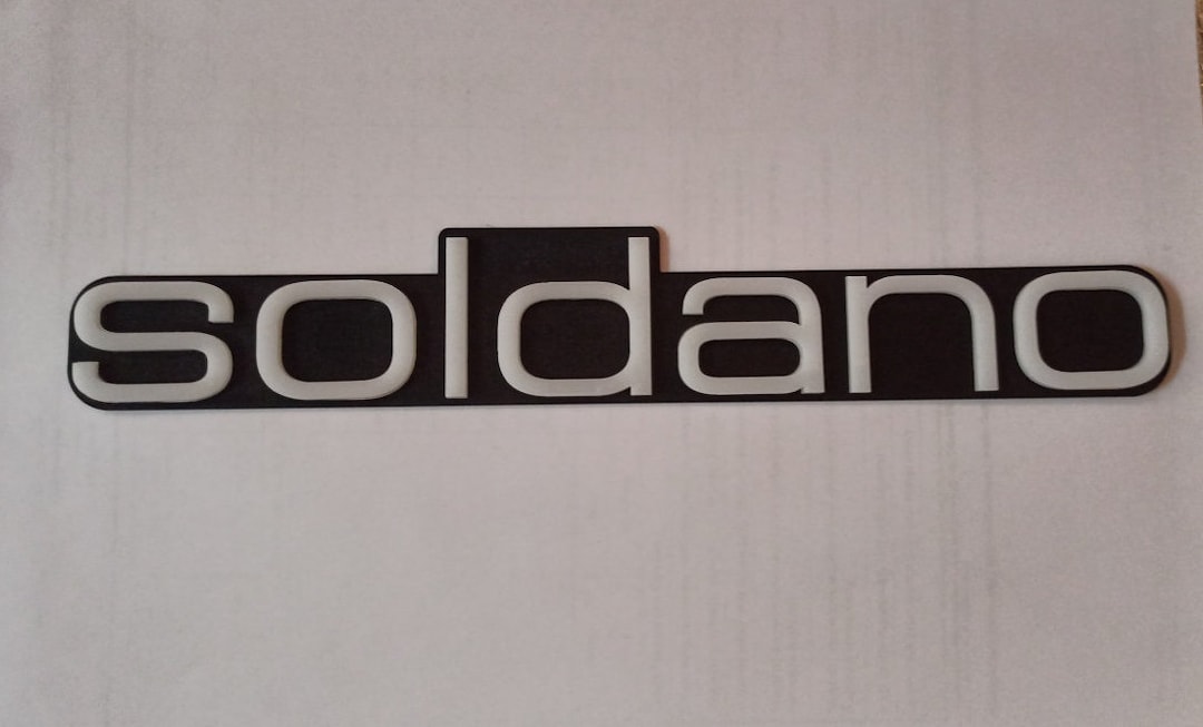 Soldano 3d Letters Logo White 262 Mm 10.3 - Etsy