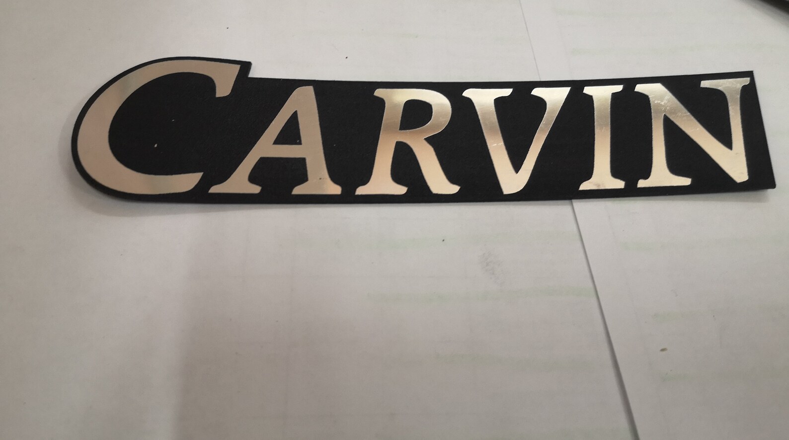 Carvin Logo in Silver 192mm 7.5 - Etsy