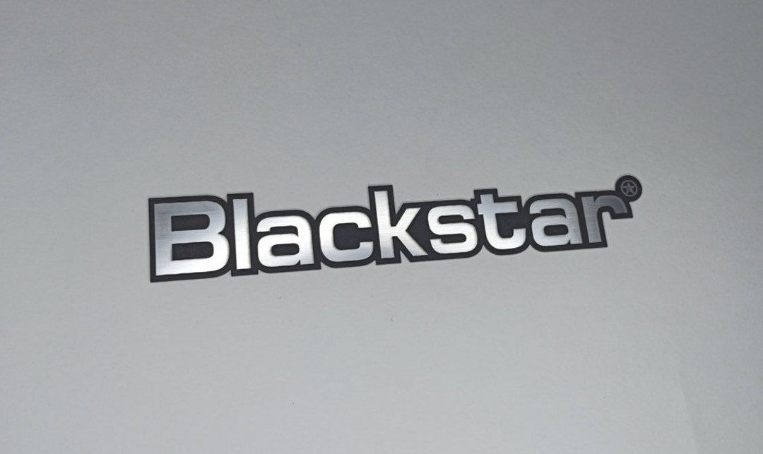 Blackstar Logo Silver 250 Mm - 9.8" - Etsy