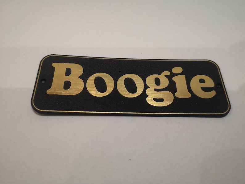 Boogie Logo Silver 108 Mm 4.2 - Etsy