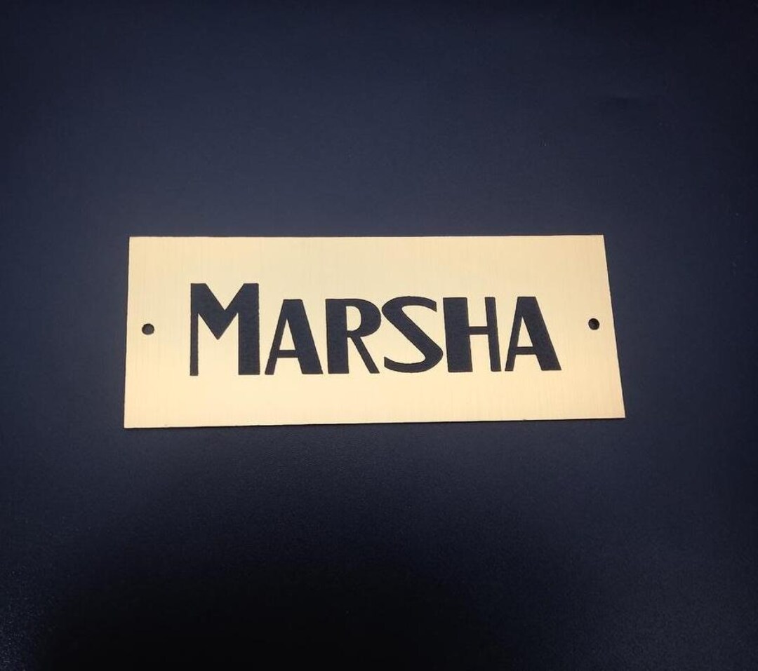 Personalized Marshall Logo in the Old Style, Different Colors and Sizes ...