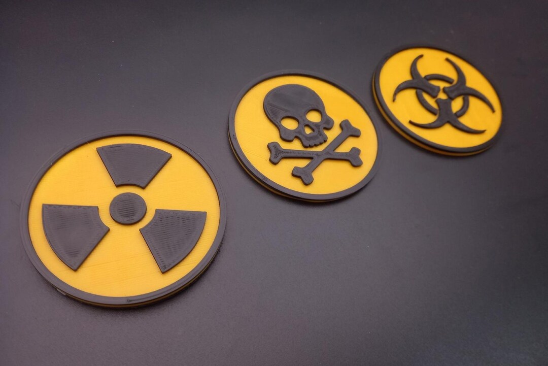 3d Printed Radiation Patch, Different Colors - Etsy