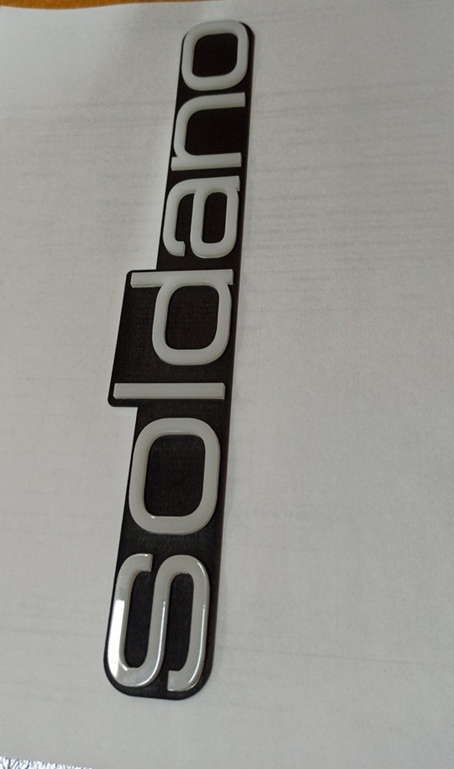 Soldano 3d Letters Logo White 262 Mm 10.3 - Etsy
