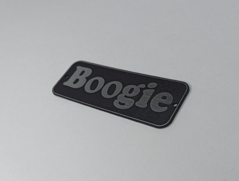 Boogie Logo Silver 108 Mm 4.2 | Etsy