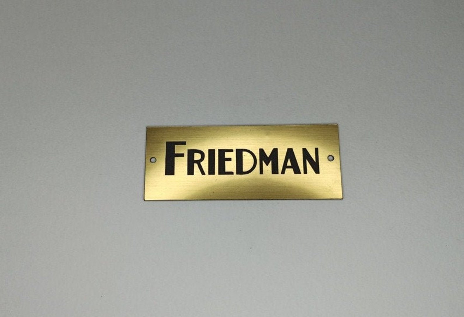 FRIEDMAN Logo Golden Black Letters 150 Mm - 5.9" - Etsy