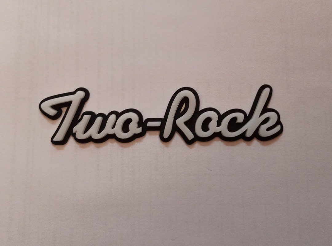 TWO-ROCK 3d Letters Logo White 150 Mm - 5.9" - Etsy Australia