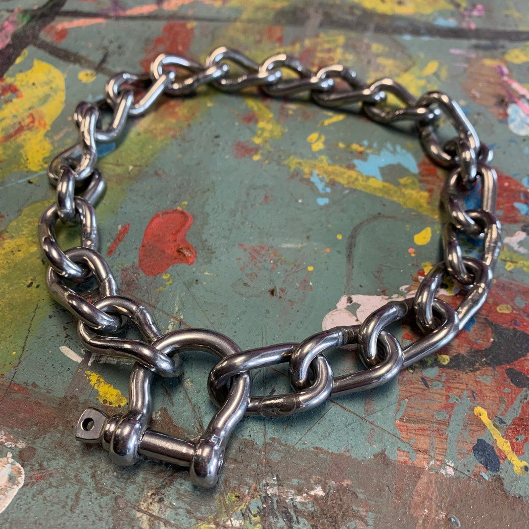 Anchor Chain Necklace | Stainless Steel Heavy Duty Chunky Jewelry ...