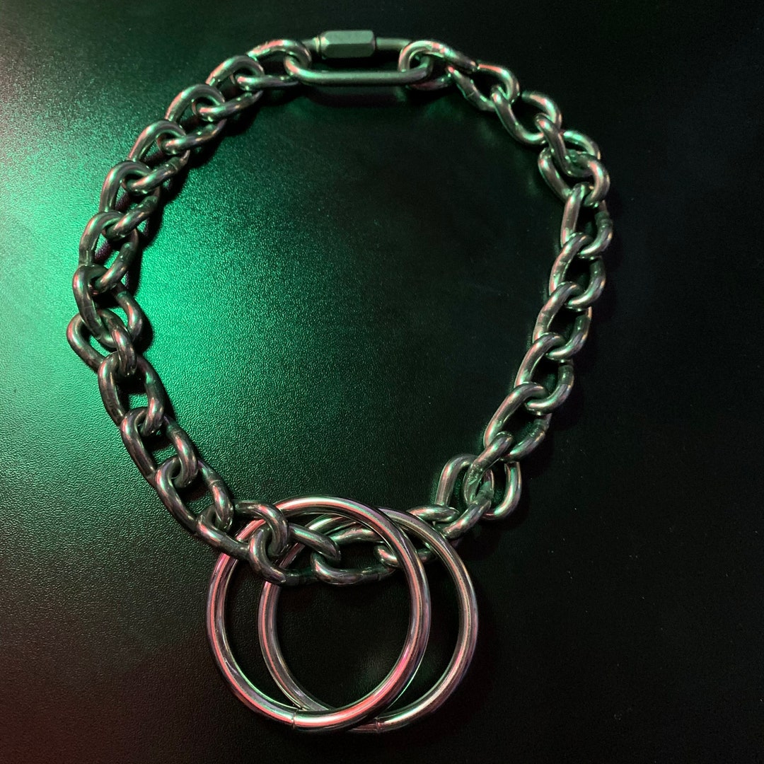 O-ring Stainless Steel Chain Necklace | Heavy Duty Chunky Silver Queer ...