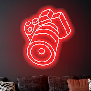 Photography - LED Neon Sign, Photography Camera Neon Light, Camera Sign ...