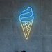 Ice Cream Cone - LED Neon Sign, Vibe Neon Sign, Inspiration Neon Sign ...
