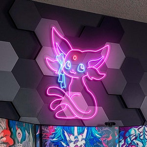 Anime Character LED Neon Anime Wall Art, Anime, Cartoon Character, Game ...