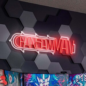 Anime Logo LED Neon Anime Wall Art, Anime, Cartoon Character, Game Room ...
