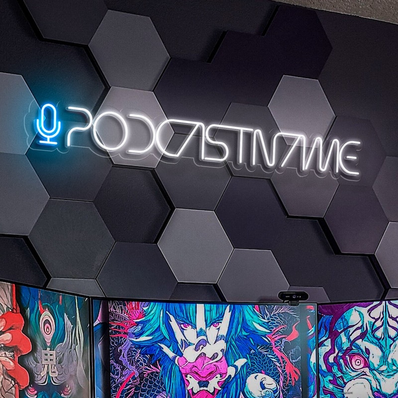 Custom Podcast Sign - Etsy