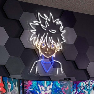 Anime Character LED Neon Anime Wall Art, Anime, Cartoon Character, Game ...