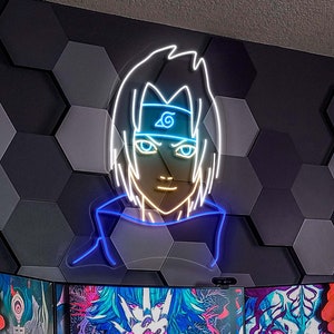 Anime Character LED Neon Anime Wall Art, Anime, Cartoon Character, Game ...