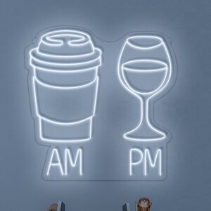 Am Pm Neon Sign - Home Decor, Gift, Coffee Neon,wine Neon, Food Neon ...