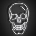 Skeleton - LED Neon Sign, Spooky Halloween Led Decor, Scary Halloween ...