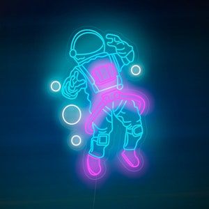 Astronaut - LED Neon Sign, Neon Sign ART for Home, Neon Wall Signs ...