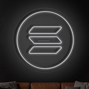 Solana - LED Neon Sign, Bedroom Neon Sign, Crypto Neon Sign, Neon ...