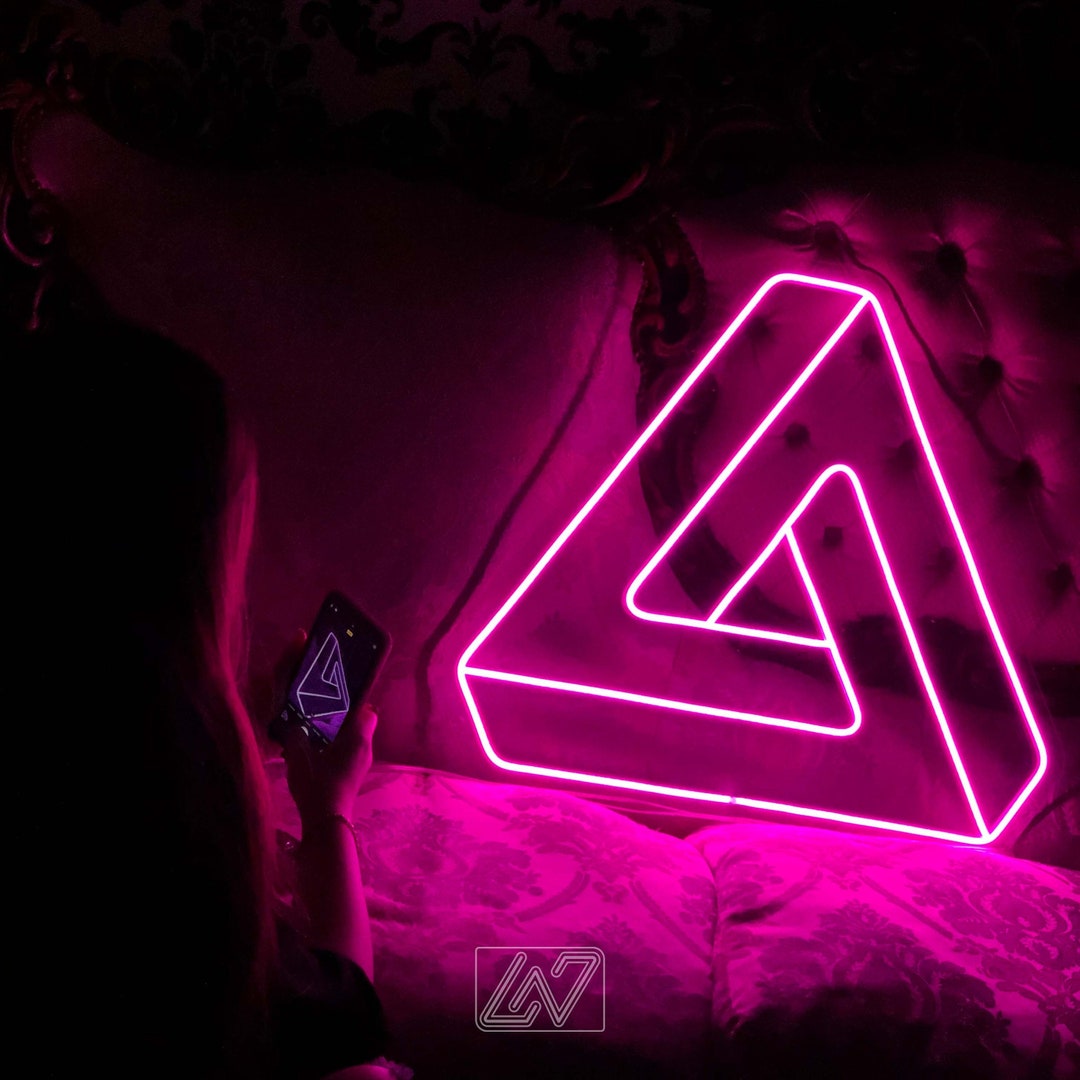 Infinity Triangle - LED Neon Sign, Interior Decor, Room Decor, Wall ...