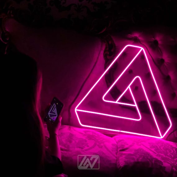 Infinity Triangle LED Neon Sign Interior Decor Room Decor - Etsy
