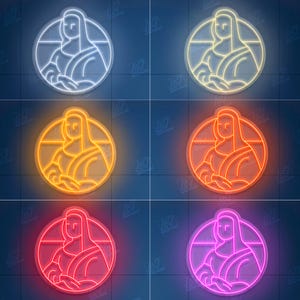 Mona Lisa - LED Neon Sign, Mona Lisa Pop Art, Mona Lisa Modern Art ...
