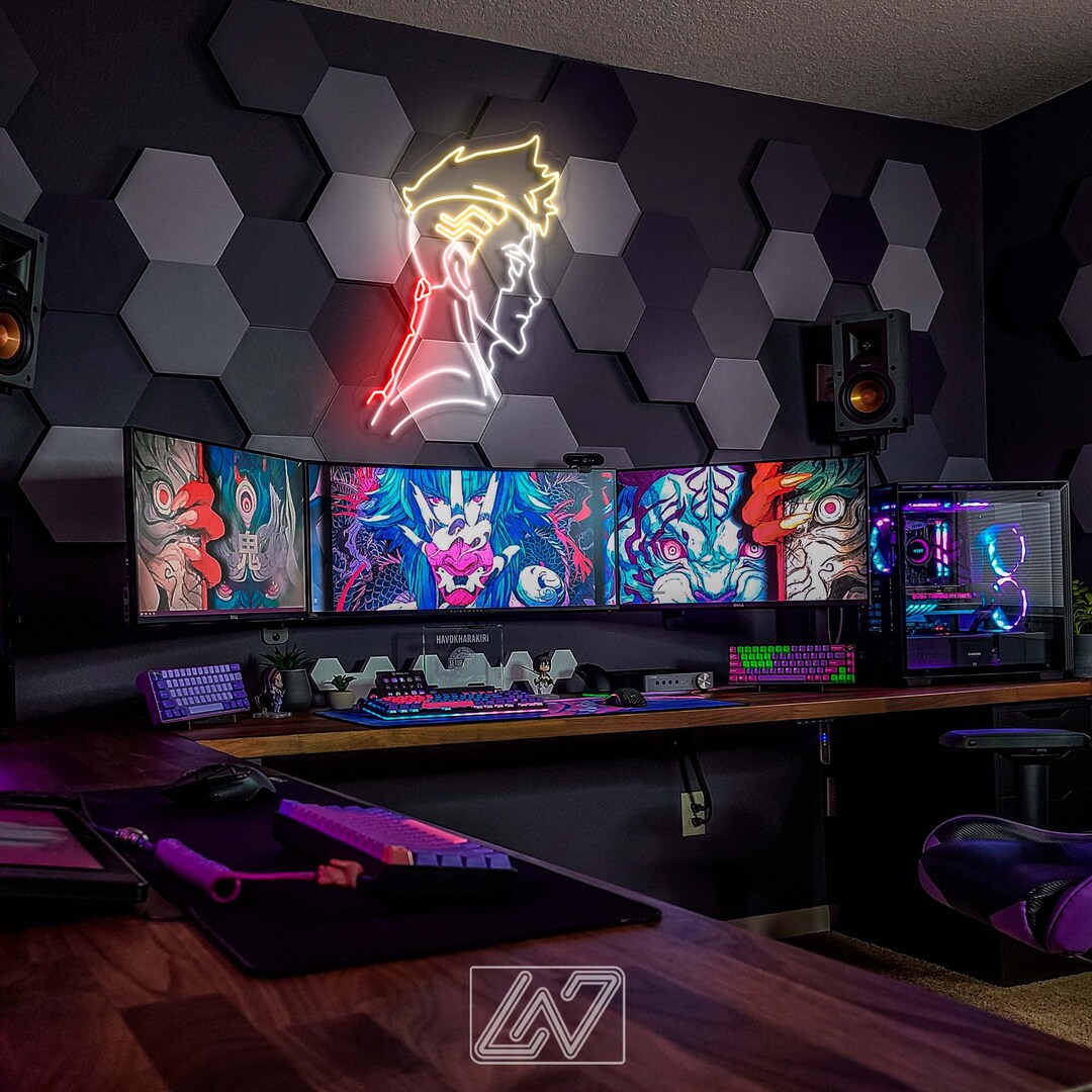 Anime Character LED Neon Anime Wall Art Anime Cartoon - Etsy