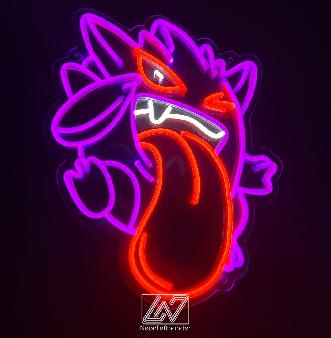 Anime Character LED Neon Anime Wall Art, Anime, Cartoon Character, Game ...