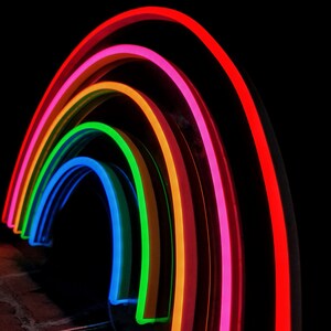 Rainbow LED Neon Sign, Interior Decor, Room Decor, Wall Decor, Custom ...