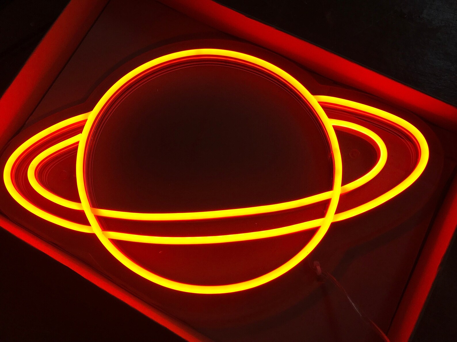 Saturn Planet LED Neon Sign Mutlicolour Neon Light Sign - Etsy