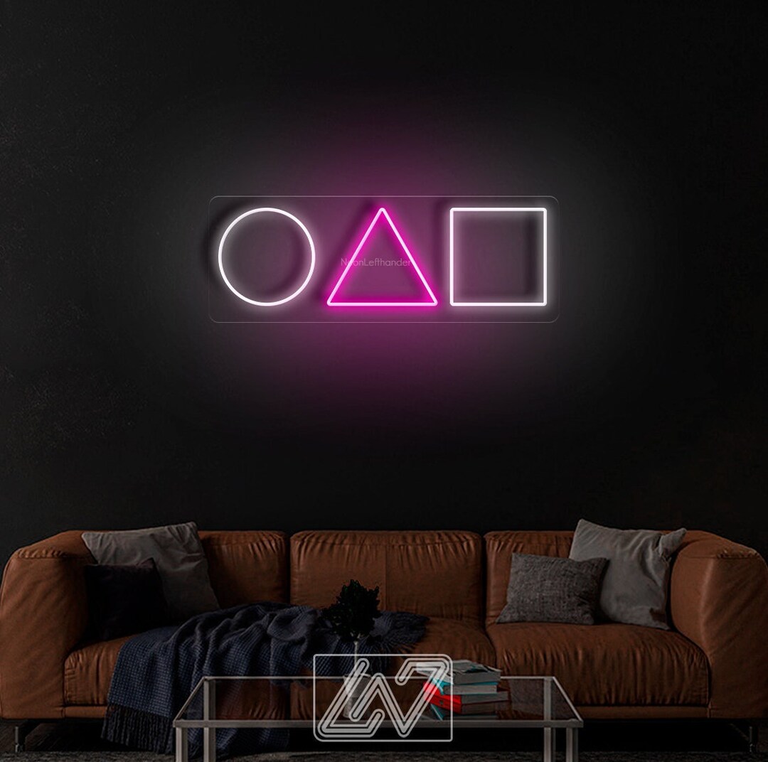 Squid Game LED Neon Sign, Custom Squid Game Figures, Squid Game Logo ...