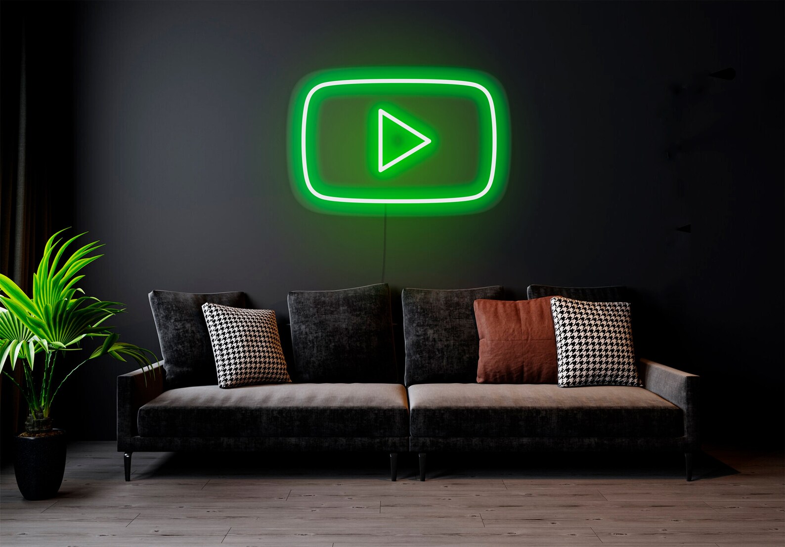 Youtube LED Neon Sign Youtube Wall Decor Youtube Wall - Etsy