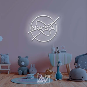 Nasa Logo - LED Neon Sign, Nasa Neon Sign, Nasa Neon Light, Nasa Led ...