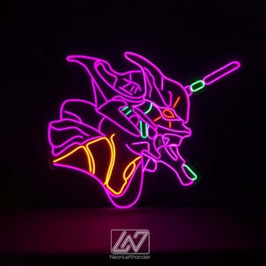 Custom Hero Neon Sign - Neon Anime Wall ART, Anime, Cartoon Character ...