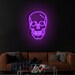 Skeleton - LED Neon Sign, Spooky Halloween Led Decor, Scary Halloween ...