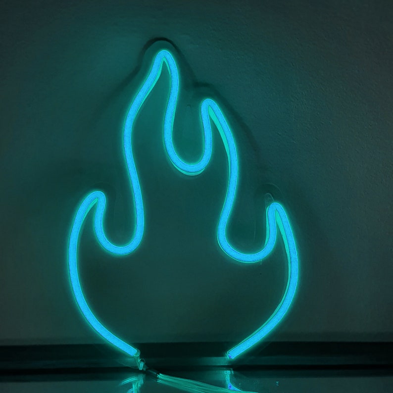 Fire LED Neon Sign Interior Decor Room Decor Wall Decor - Etsy