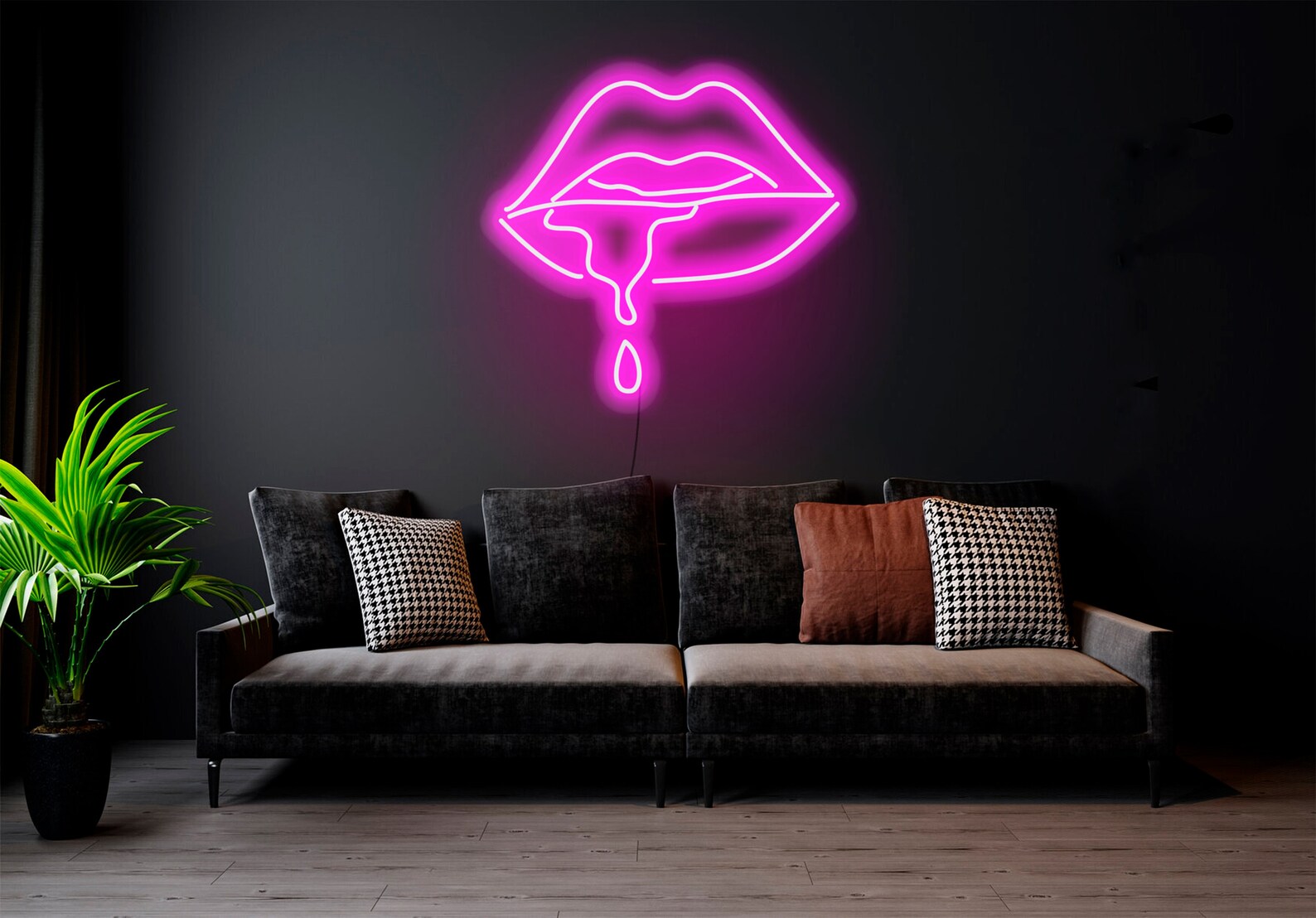Dripping Lips LED Neon Sign Custom Neon Sign Custom Neon - Etsy