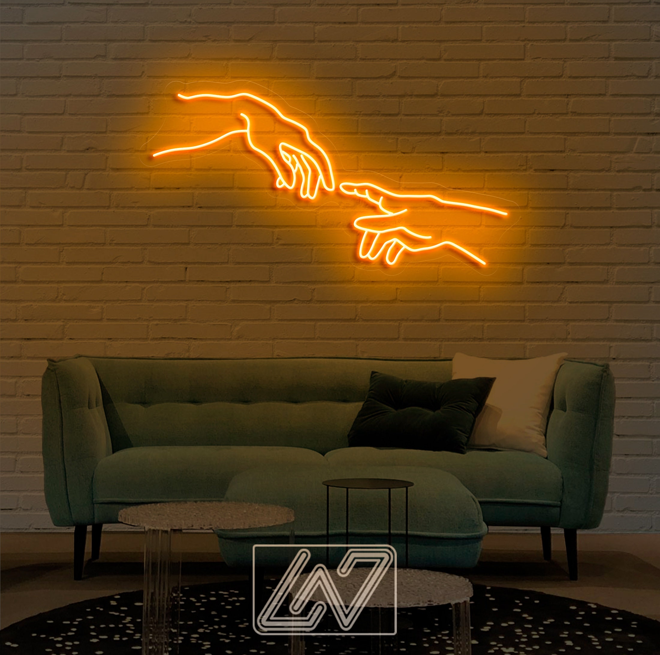 Hand OF God Neon Sign Light Office Living Room Interior | Etsy