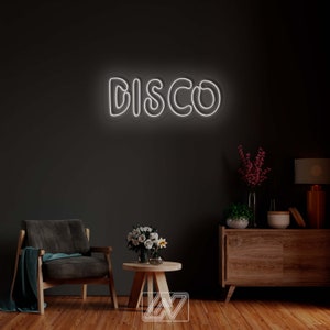 Disco Neon Sign LED Neon Sign,disco Neon Light,disco Sign,music Neon ...