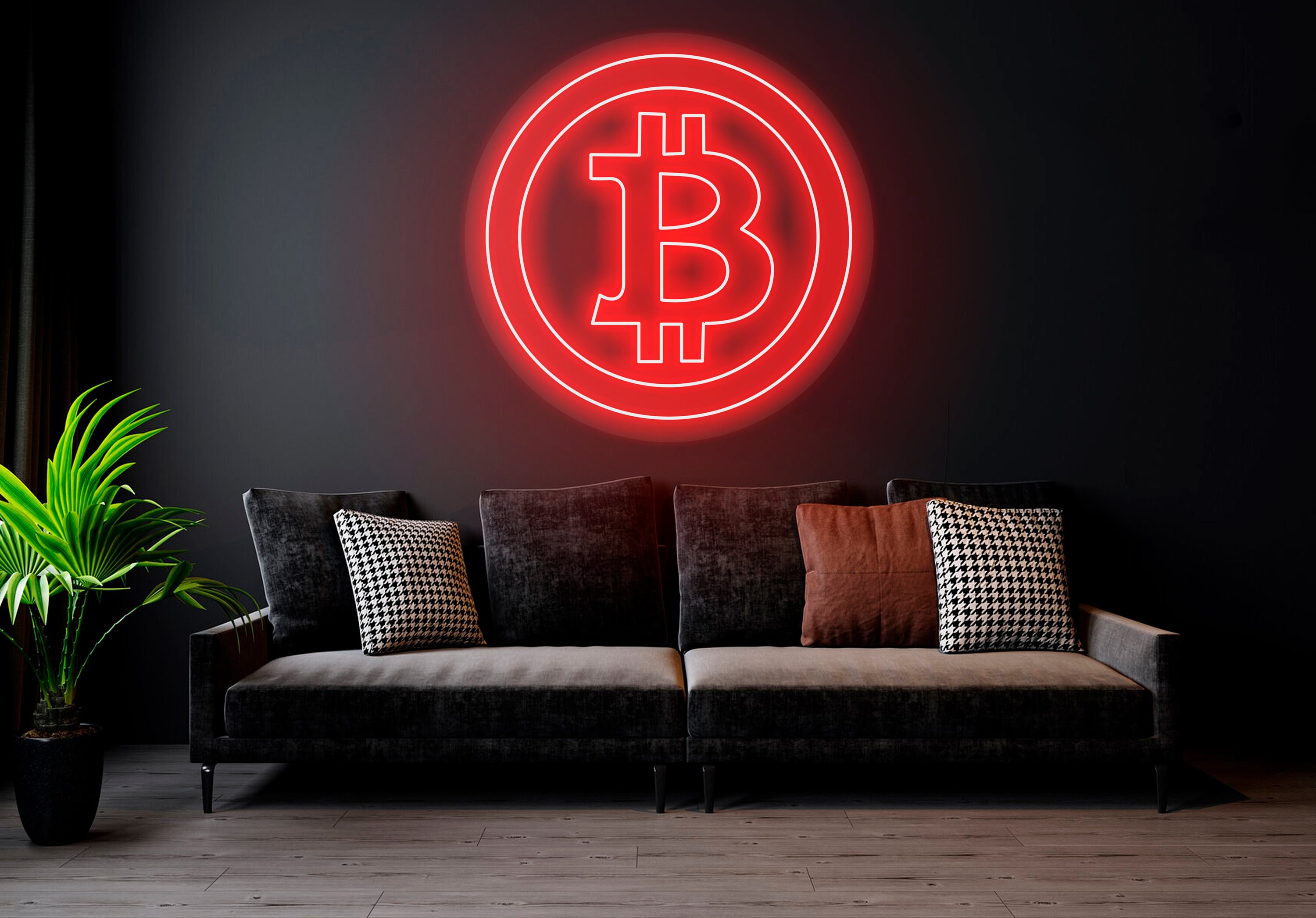 Bitcoin LED Neon Sign Bedroom neon sign Crypto neon sign | Etsy