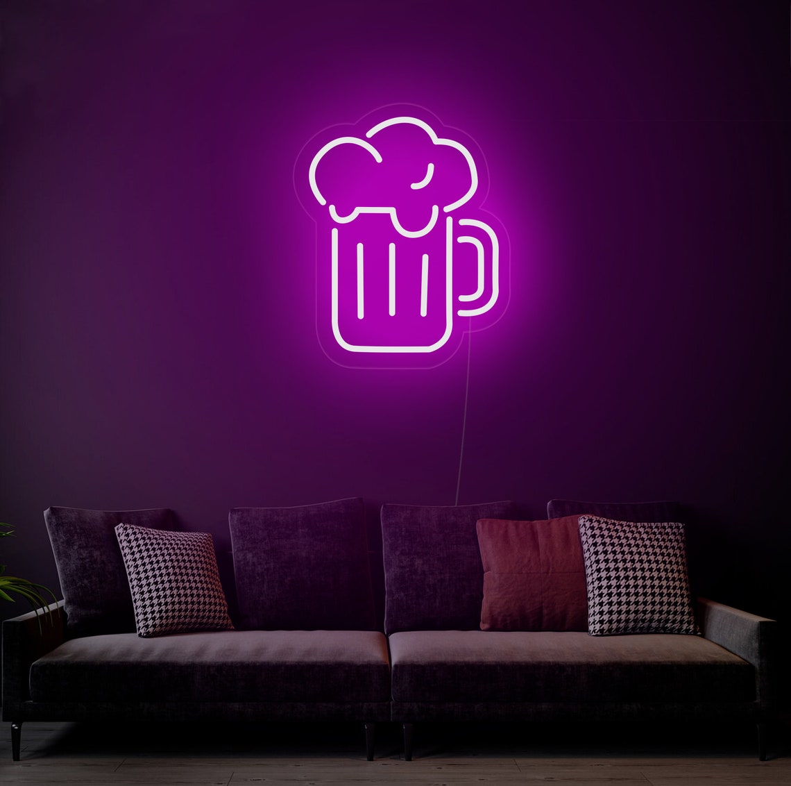 Beer LED Neon Sign Interior Decor Room Decor Wall Decor | Etsy