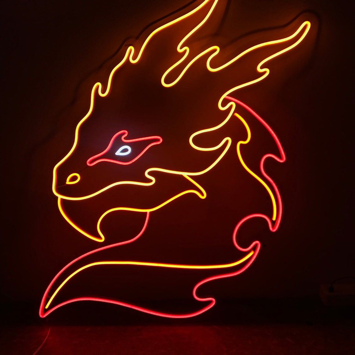 Dragon LED Neon Sign Interior Decor Room Decor Wall - Etsy