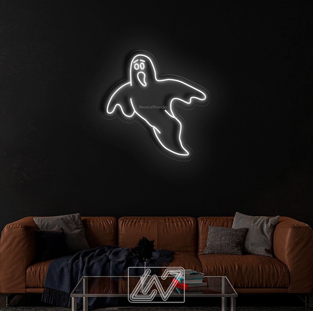 Halloween Ghost - LED Neon Sign, Spooky Halloween Led Decor, Scary ...