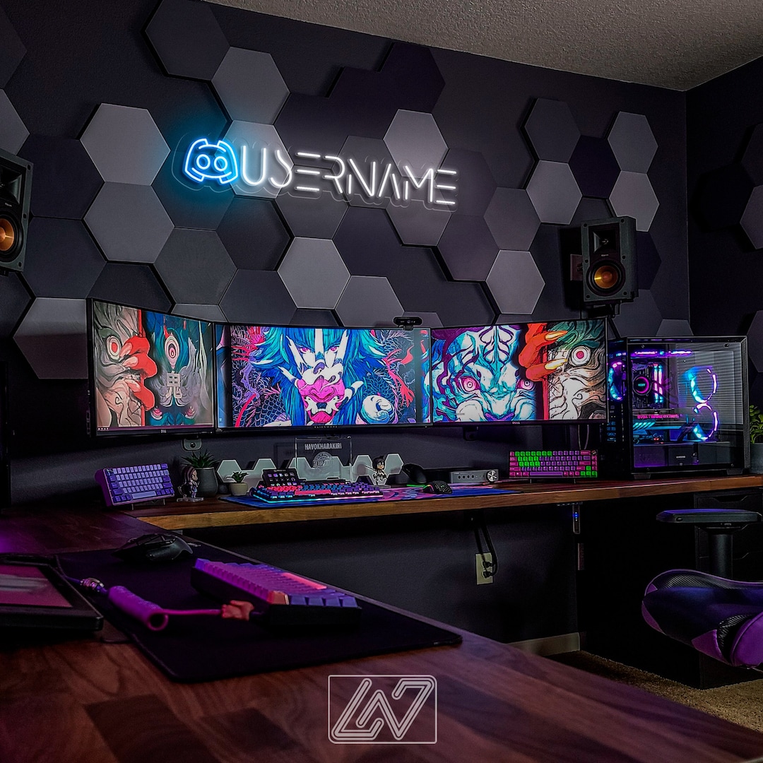 Custom Discord Gamertag - LED Neon Sign, Twitch Neon Light, Gamer Gifts ...