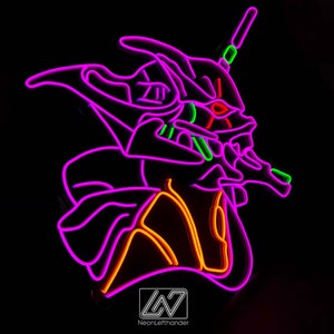 Anime Character LED Neon Anime Wall Art, Anime, Cartoon Character, Game ...